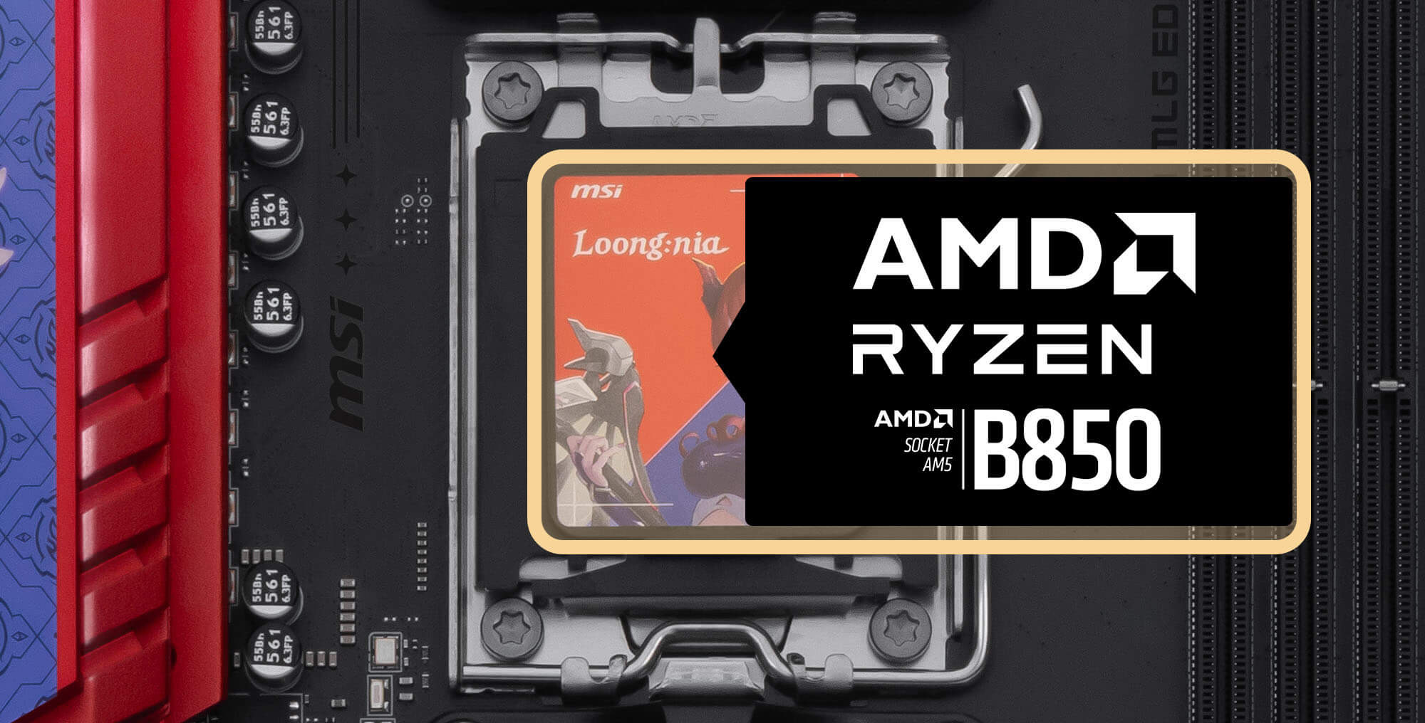 MSI B850 MLG EDITION AM5 AMD B850 ATX B850 SATA 6Gb/s 5G Network Wi-Fi7 DDR5 Motherboard ...